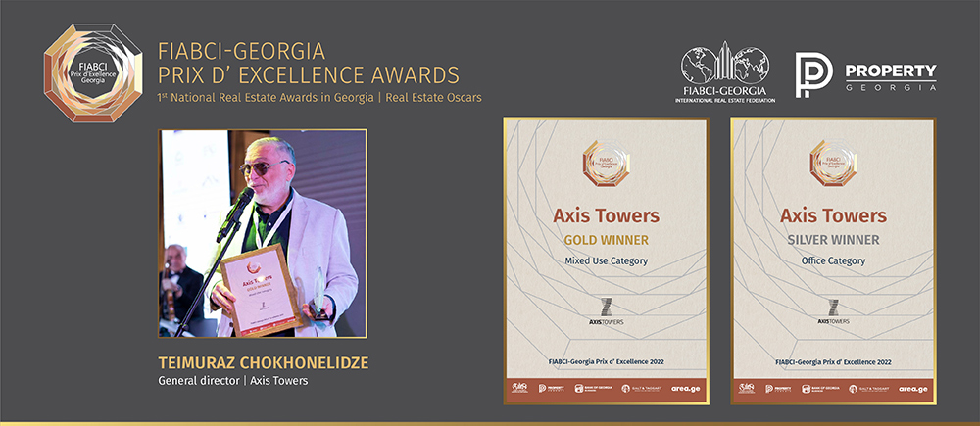 Teimuraz Chokhonelidze (General Director of Axis Towers) on the FIABCI-Georiga Prix d ...